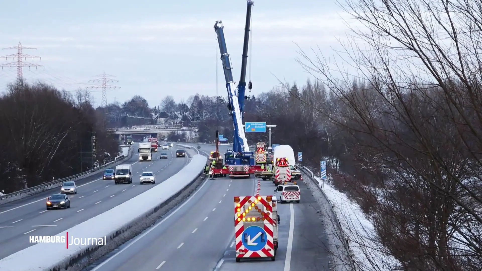 Schone Vollsperrung A1 Richtung Hamburg Bild