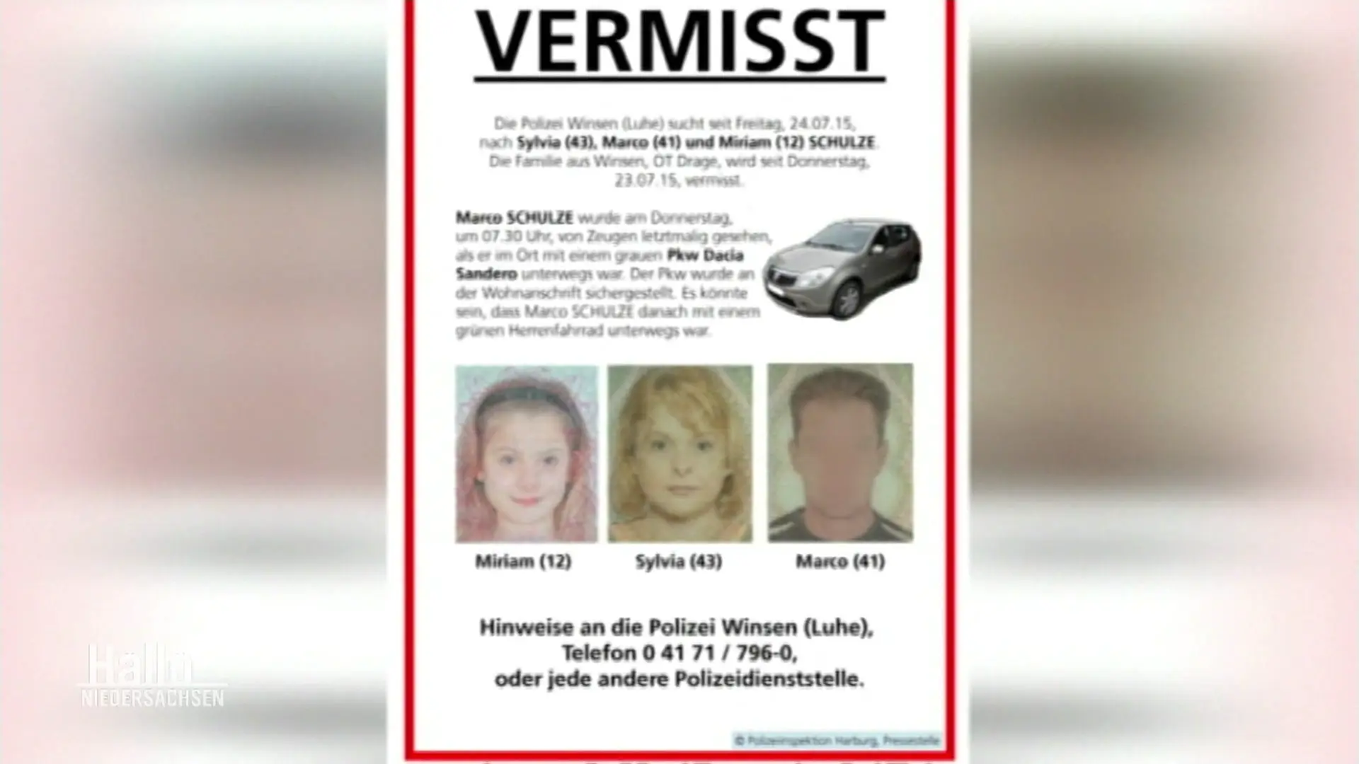 Drage: Sylvia und Miriam Schulze seit 10 Jahrren verschwunden | ndr.de