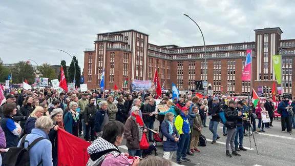 Manöver "Red Storm Bravo" in Hamburg beendet - Demo in der City | ndr.de
