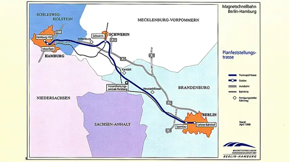 So waren die Pläne für den Zauberzug Transrapid | ndr.de